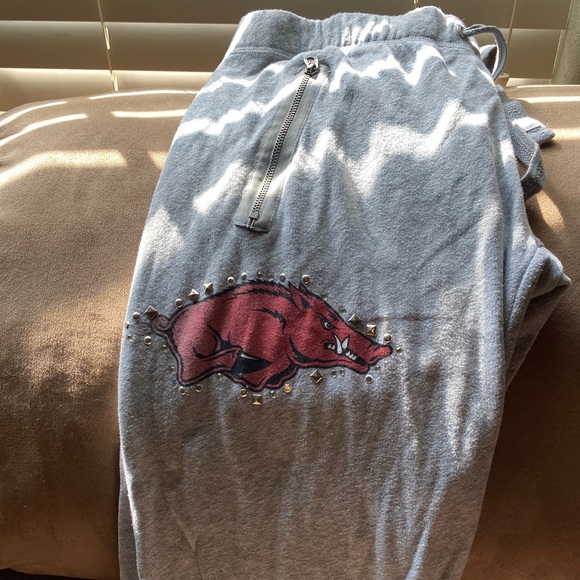 PINK Victoria's Secret | Pants & Jumpsuits | Pink Razorbacks Sweats ...